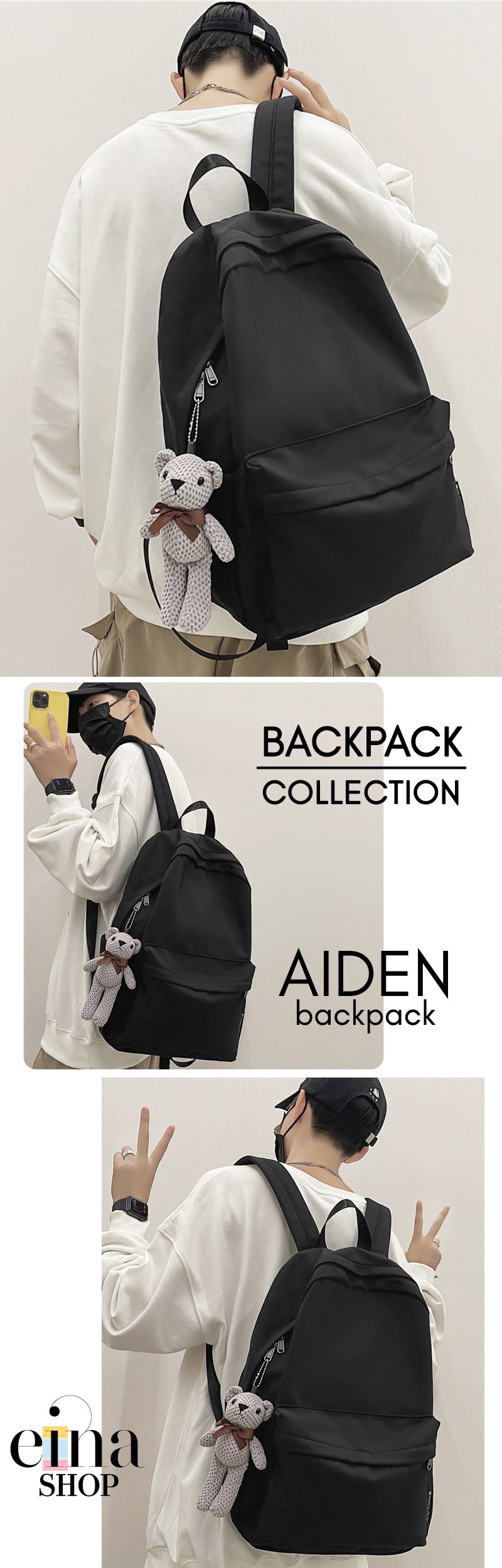 Aiden x Backpack Bag - einashop