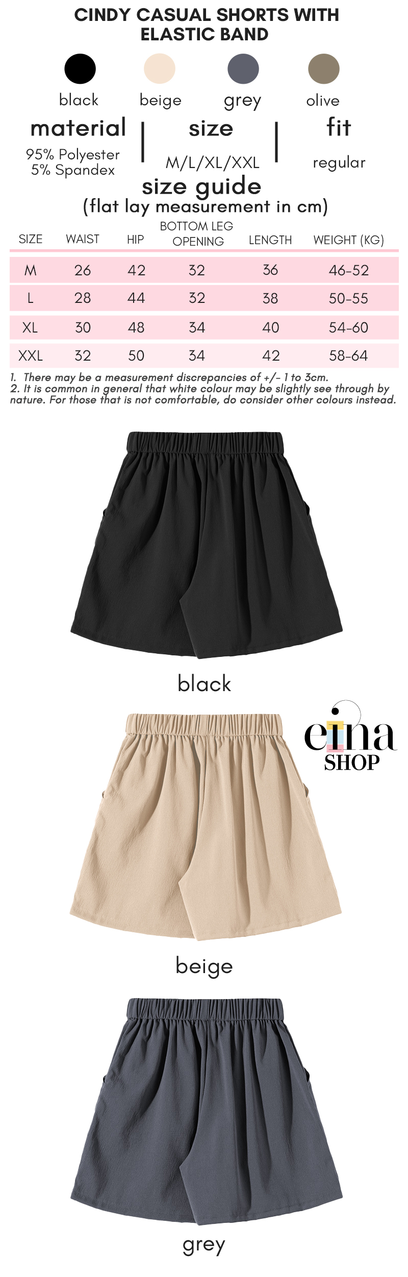 Cindy Casual Shorts – einashop