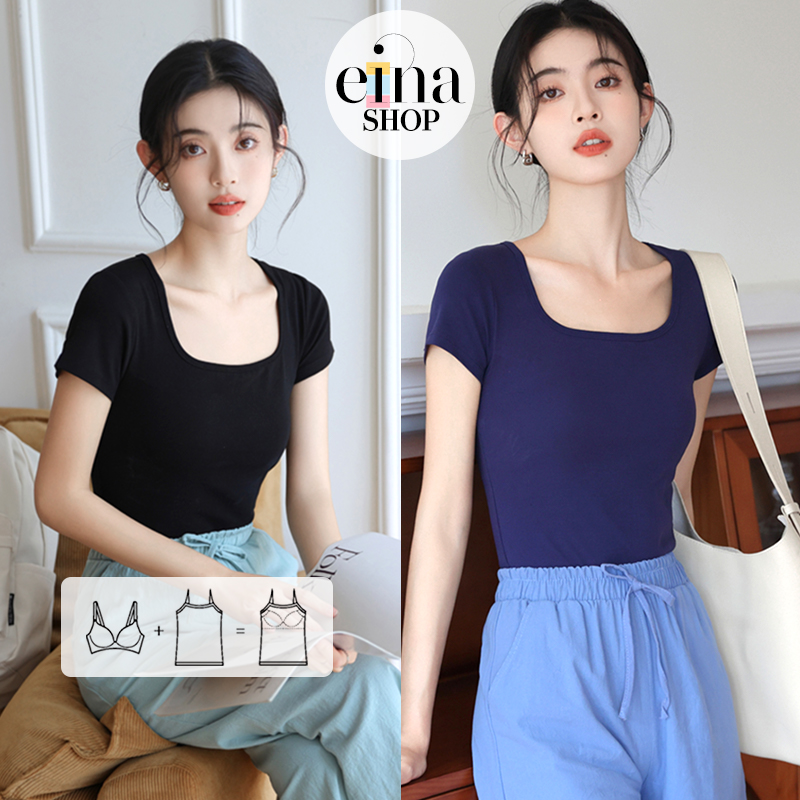 Regine Bra Padded Square Neck Top – einashop