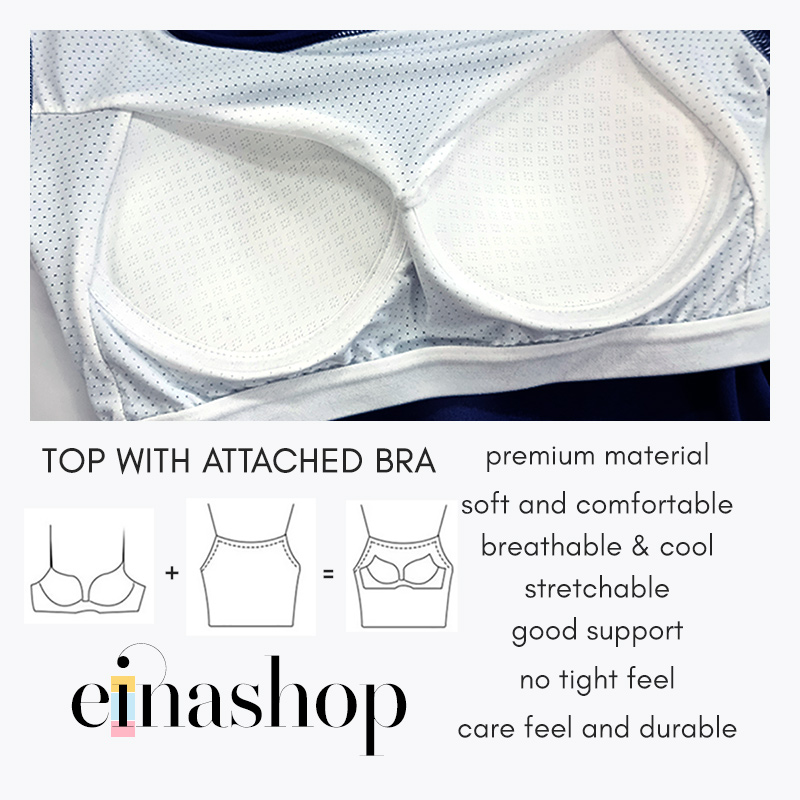 Regine Bra Padded Square Neck Top – einashop