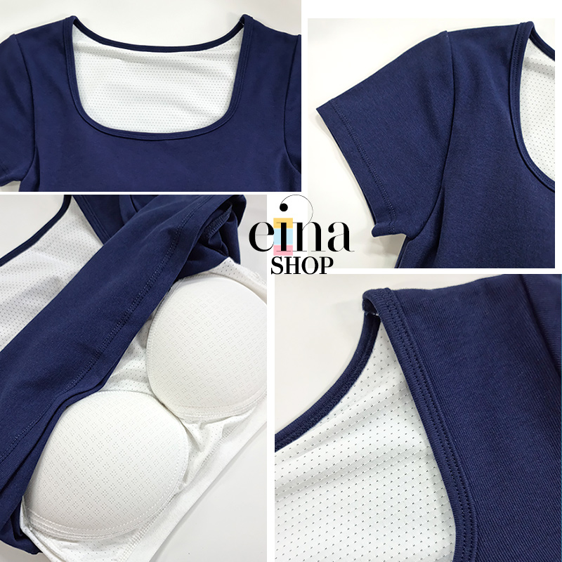 Regine Bra Padded Square Neck Top – einashop