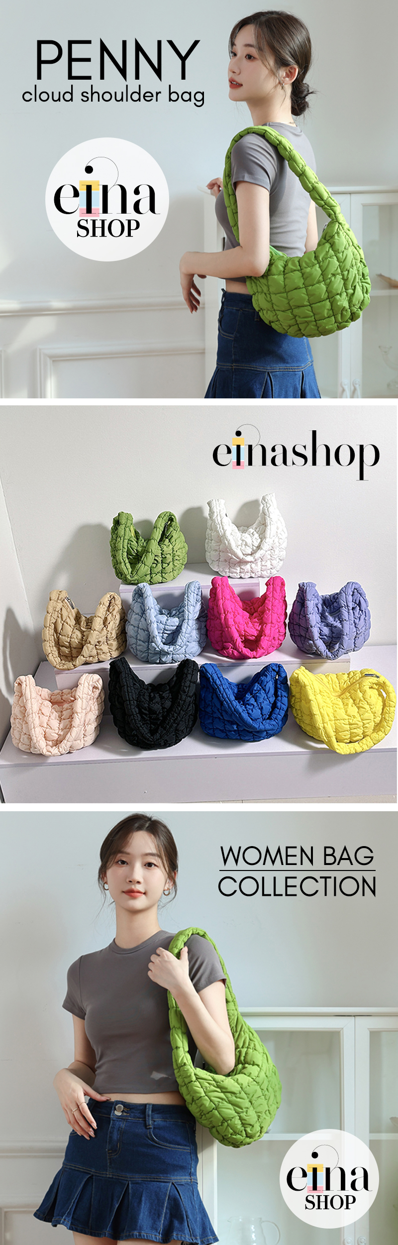 Penny Cloud Shoulder Bag - einashop