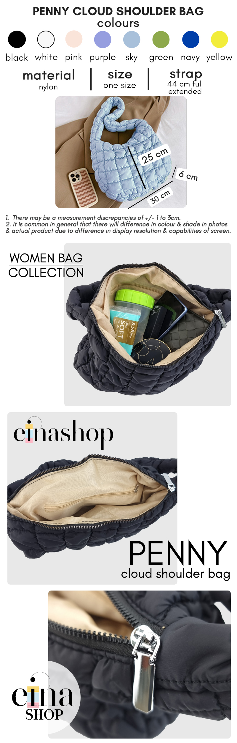 Penny Cloud Shoulder Bag - einashop