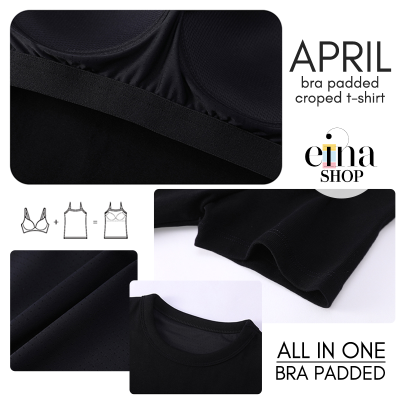 April Bra Padded Cropped T-shirt – einashop