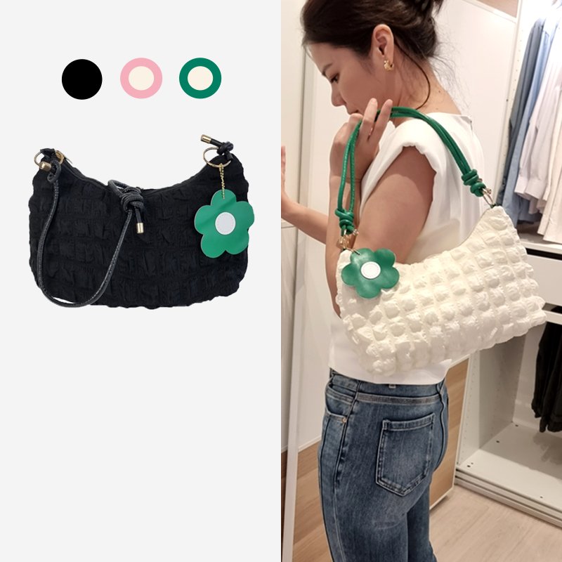 Daisy Pleated Bubble Cloud Bag - einashop