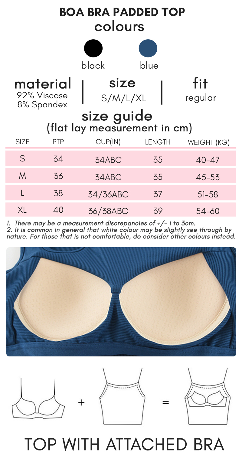 Boa Hollow Bra Padded Top – einashop