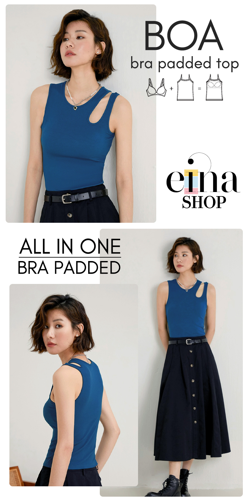 Boa Hollow Bra Padded Top – einashop