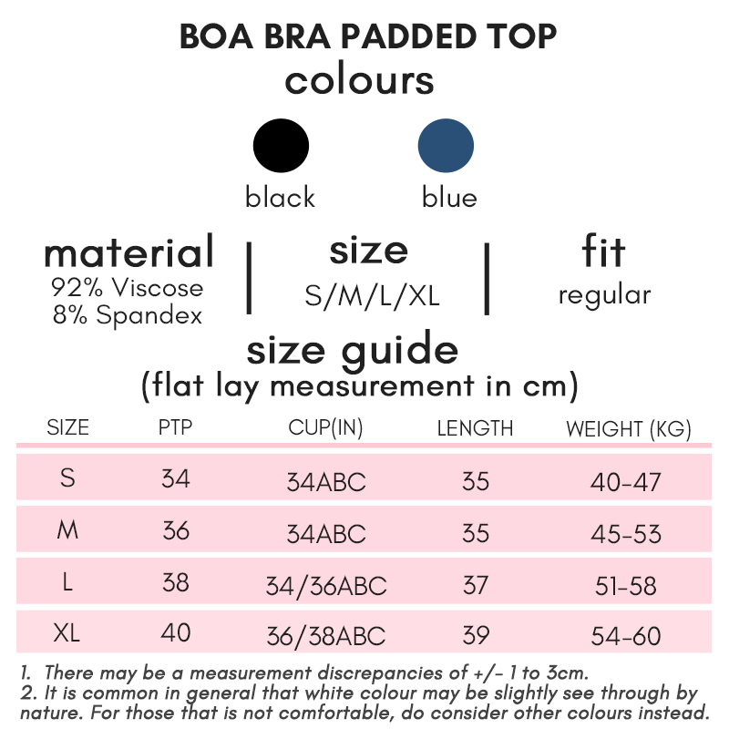 Boa Hollow Bra Padded Top – einashop