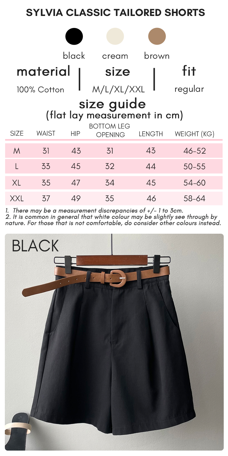 Sylvia Classic Tailored Shorts – einashop