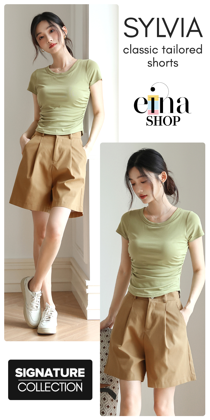 Sylvia Classic Tailored Shorts – einashop