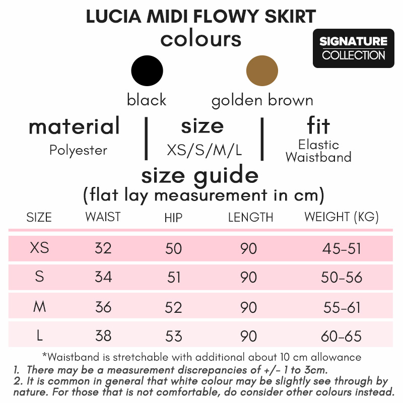 Lucia Midi Flowy Skirt Signature Collection – einashop