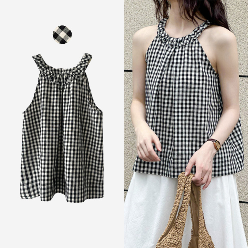 Willow Checkered Halter Neck Top Signature Collection – einashop